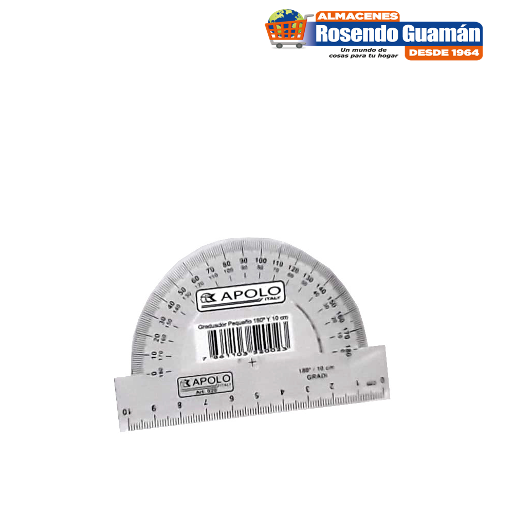 Graduador 180 Grados Pequenio Plastico - Almacenes Rosendo Guamán